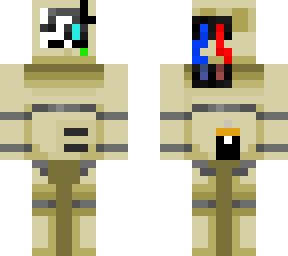 robot with cracked screen | Minecraft Skin