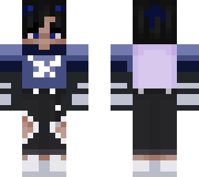 Soft Boy (blue,indigo,white and black) | Minecraft Skin