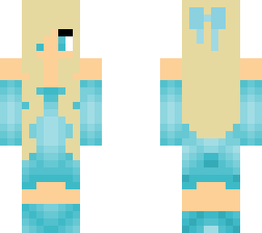 light blue girl | Minecraft Skins