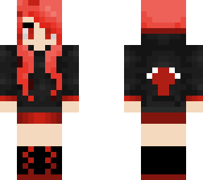 Red Girl Minecraft Skin