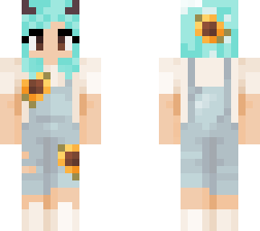 Sunflower Teal | Minecraft Skin