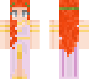 the gray eyed goddess; Athena | Minecraft Skin