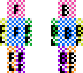 (SLIM + OVERLAY) Color-Coded Skin Template | Minecraft Skin