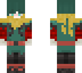 -Vigilante Deku- (From Chapter 306 Unmasked) | Minecraft Skin