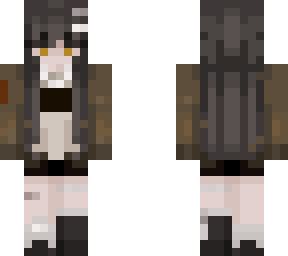 Cute Girl Brown Aesthetic Autumn/Fall Skin | Minecraft Skin