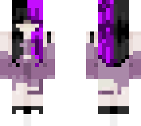 emo purple girl | Minecraft Skin