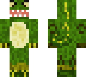 Green T-Rex (Eyes Fixed) | Minecraft Skin