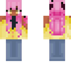 Jello Slime girl (pink) Updated | Minecraft Skin