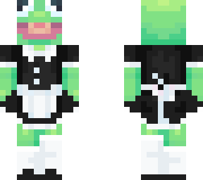 maid kermit | Minecraft Skin