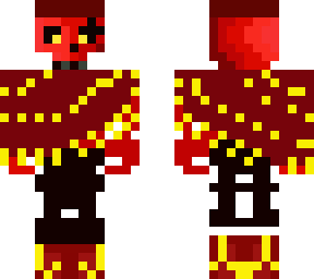 Red skeleton | Minecraft Skin