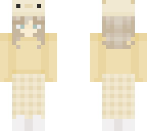 yellow axolotl matching skin! | Minecraft Skin