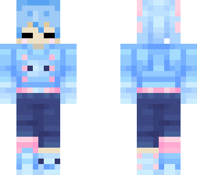 Axolotl boy | Minecraft Skin