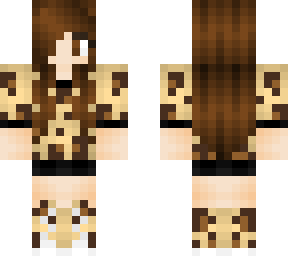 Cute animal girl (Cheeta Print) | Minecraft Skin