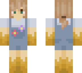 gardening with ponytail | Minecraft Skin