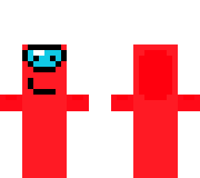 RED AMOGUS with face | Minecraft Skin