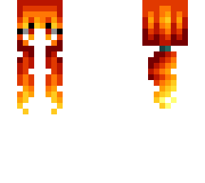 Female HB - Fire Ponytail | Minecraft Skin