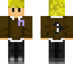 Wilbur soot with brown jumper and blonde hair | Minecraft Skin