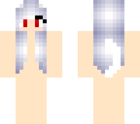 White Haired Girl Base | Minecraft Skin