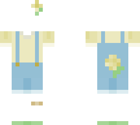 Dandelion Overalls Base | Minecraft Skin