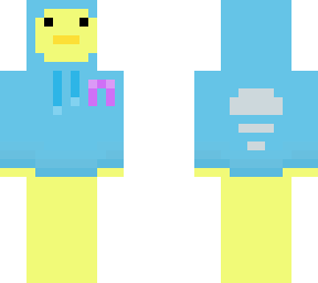 duck in blue hoodie!!!! | Minecraft Skin