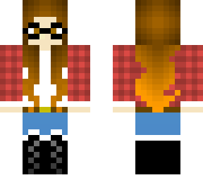 girl with glasses | Minecraft Skins