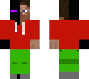 half enderman half steve | Minecraft Skin
