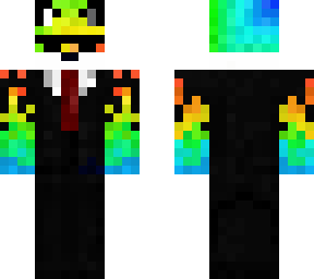 Rainbow fox | Minecraft Skin