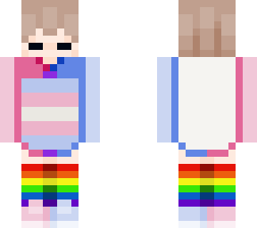 trans & pride character! | Minecraft Skin