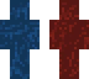 BLUE AND RED MIX | Minecraft Skin