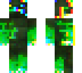 Glitched toxic demon steve | Minecraft Skin