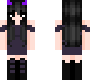 Purple Devil Girl | Minecraft Skin