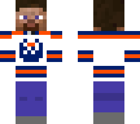 Edmonton Oilers Away Jersey | Minecraft Skin