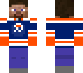 Edmonton Oilers Home Jersey | Minecraft Skin
