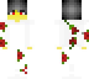 Male Skin - White Roses | Minecraft Skin