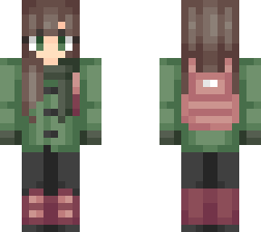 Emily Woods - Winter outfit with backpack | Minecraft Skin