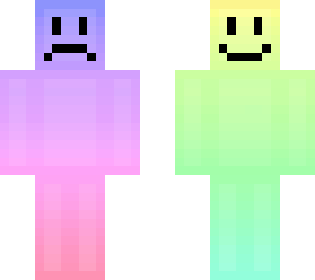 two faced rainbow gradient | Minecraft Skins