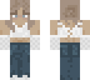 Re make messy bun girl | Minecraft Skin