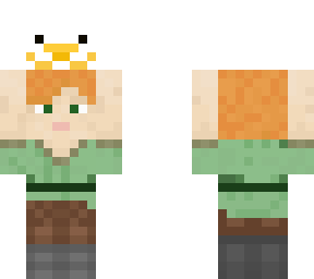 Alex carrying goose | Minecraft Skin