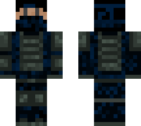Black-Blue Armor | Minecraft Skin