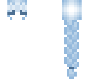 Blue Cotton Candy - braid// Hair Base | Minecraft Skin