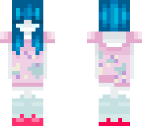 Blue haired Sanrio girl | Minecraft Skin