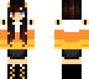 Candy corn girl! reference used | Minecraft Skin