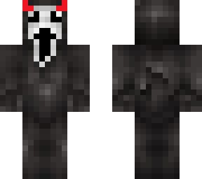 ghostface with devil horns | Minecraft Skin