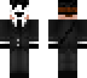 Black Suit With Mask | Minecraft Skin