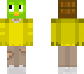 duolingo mask man | Minecraft Skin