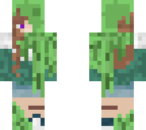Half Slime Girl Edited and Made Better (Final Copy) | Minecraft Skin