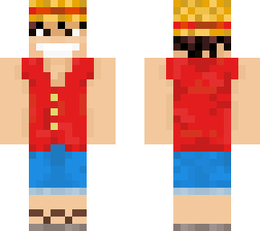 luffy no hat | Minecraft Skins
