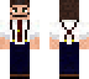 mustache man | Minecraft Skin