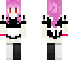 pink hair maid | Minecraft Skin