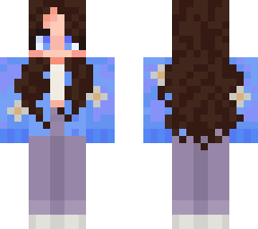 flower cardigan girl | Minecraft Skin